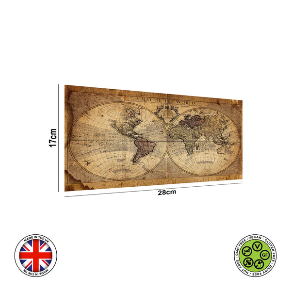 Vintage Old World Map edible cake topper decoration – Bakers World