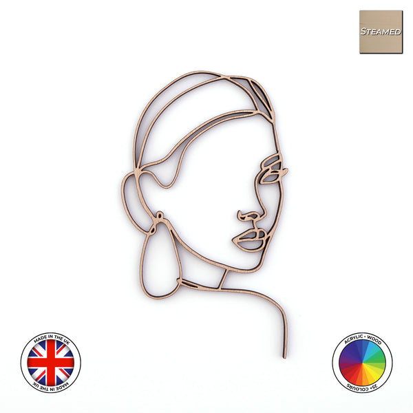 One line face Cake Charm – Bakers World